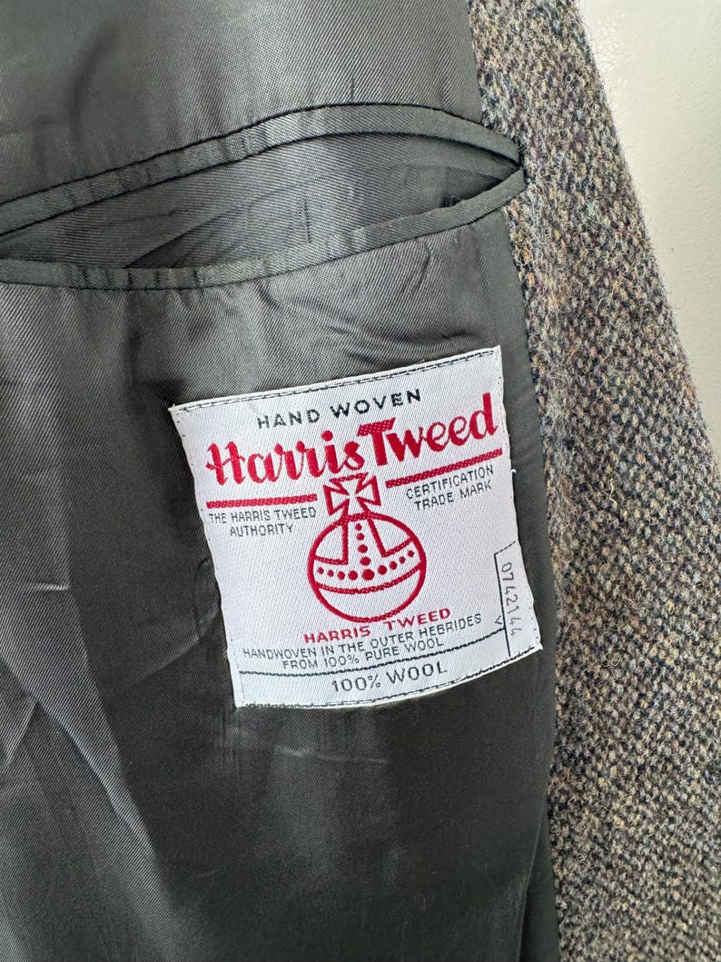 Men's Vintage Harewood Harris Tweed Wool Two Piece Blazer Size L - Etsy ...