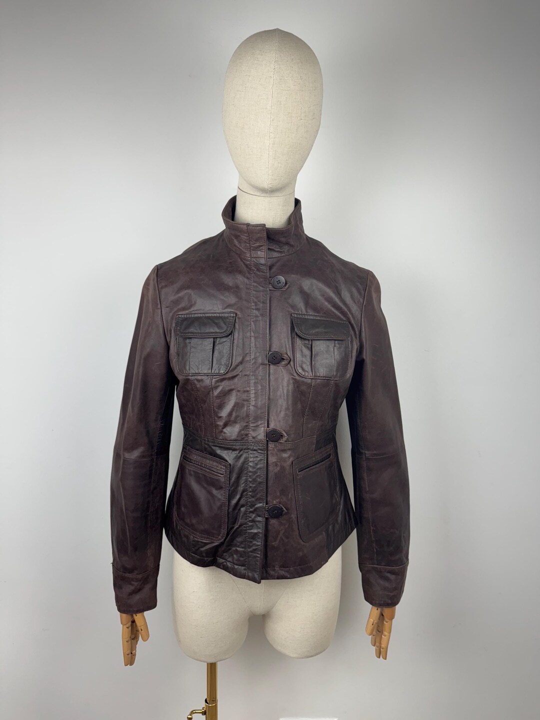 Women's Vintage Helium Leather Jacket Size 14 - Etsy