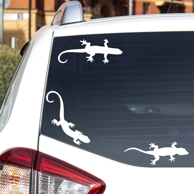 Lizard Vinyl Decal, Car Mobile Mug Window Laptop Decal, Lizards 3-pack ...