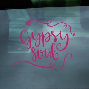 Gypsy Soul Vinyl Decal, Travel Sticker, Adventure Decal - Etsy
