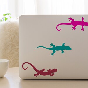 Lizard Vinyl Decal, Car Mobile Mug Window Laptop Decal, Lizards 3-pack ...