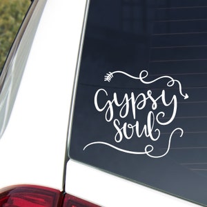 Gypsy Soul Vinyl Decal, Travel Sticker, Adventure Decal - Etsy