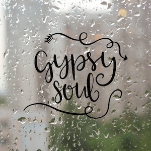 Gypsy Soul Vinyl Decal, Travel Sticker, Adventure Decal - Etsy
