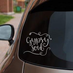 Gypsy Soul Vinyl Decal, Travel Sticker, Adventure Decal - Etsy