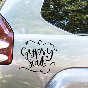 Gypsy Soul Vinyl Decal, Travel Sticker, Adventure Decal - Etsy