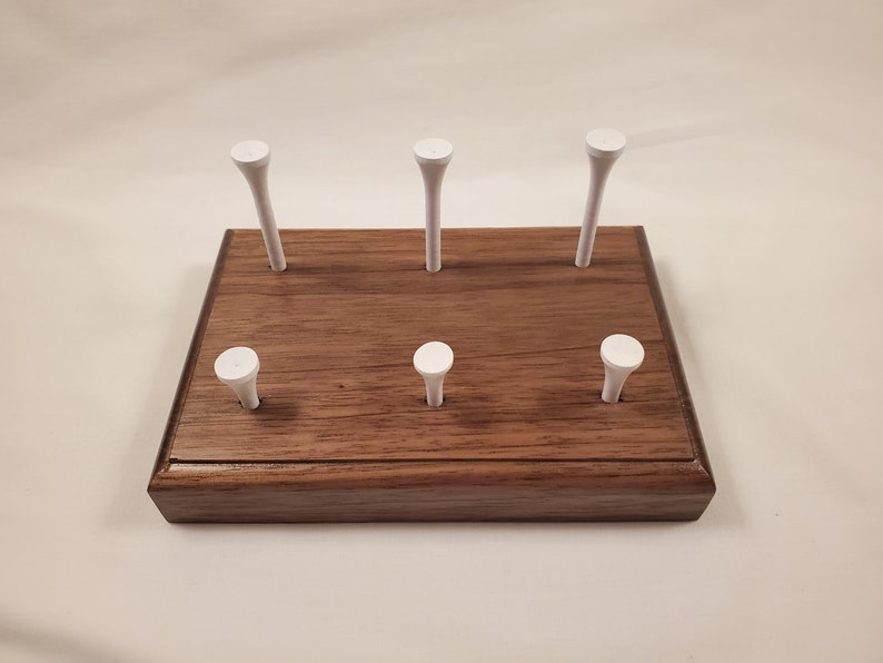 Walnut Golf Ball Tee Display - Etsy