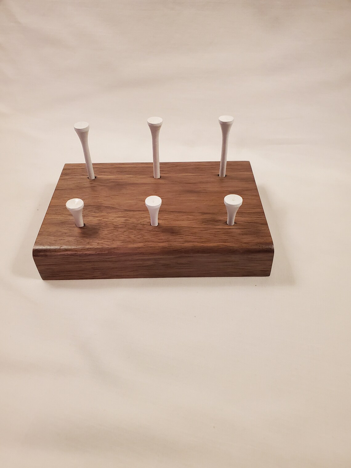Walnut Golf Ball Tee Display - Etsy