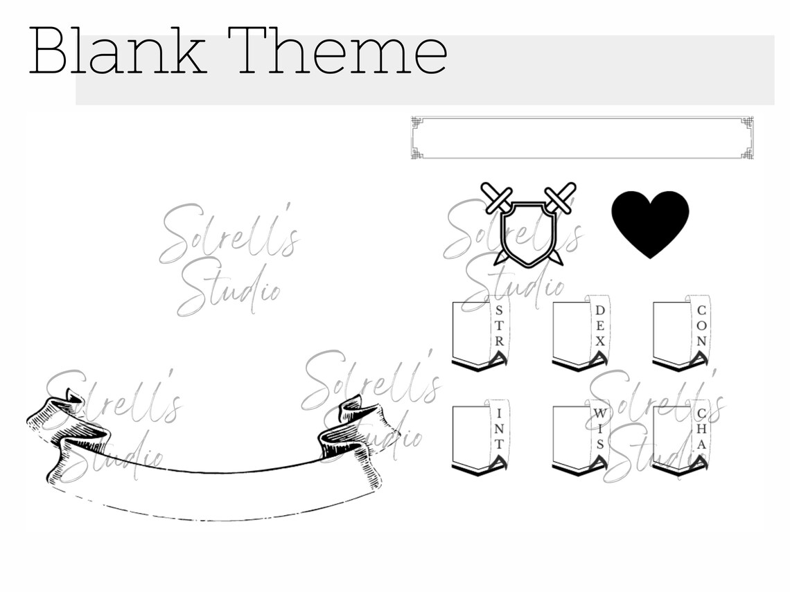 Dnd Character Card Template - Etsy