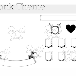 Dnd Character Card Template - Etsy