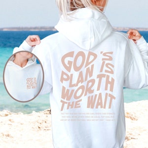 God's Plan Hoodie, Faith Over Fear Hoodie, Matching Bestie Gift, Christian Shirts, Trendy Jesus ...