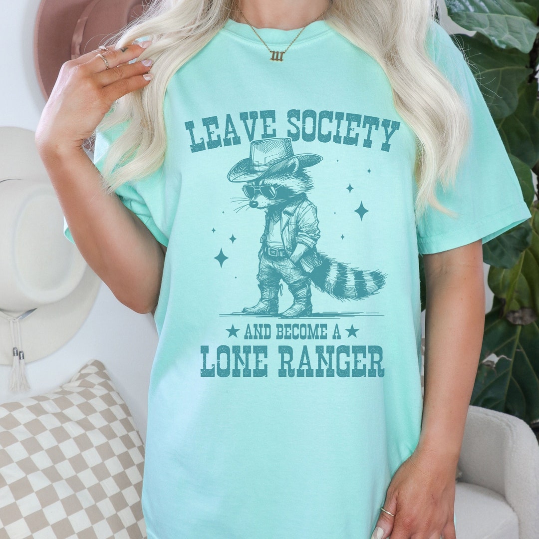 Lone Ranger Vintage Raccoon T Shirt, Support Your Local Street Cats ...