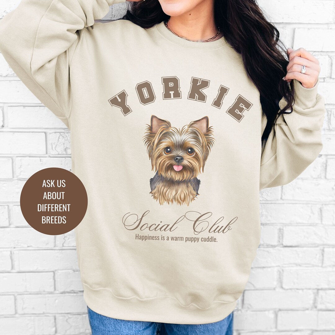 Yorkshire Terrier Sweatshirt Dog Grandma Gift Small Dog Breed Yorkie ...