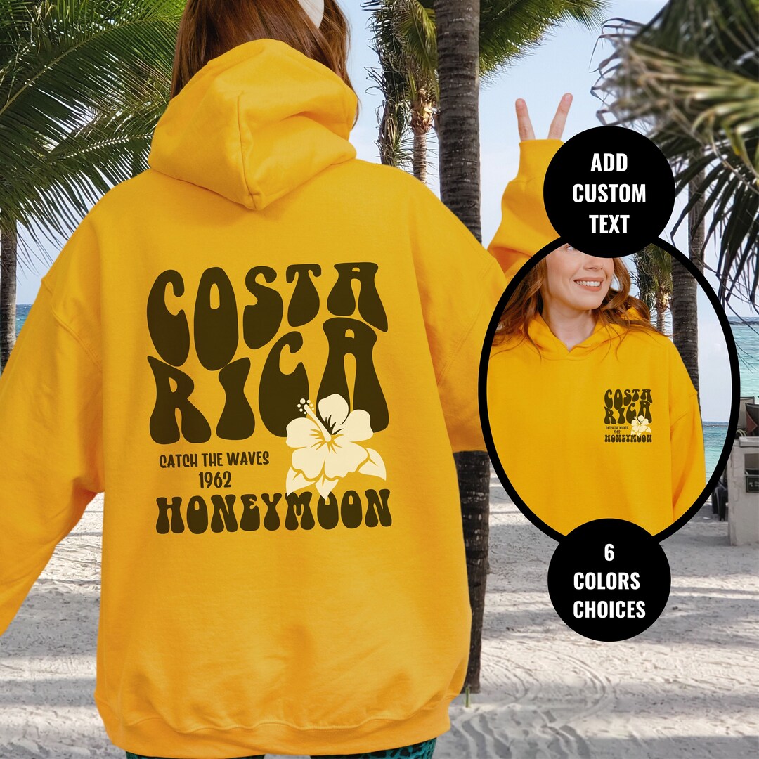 Costa Rica Hoodie Pura Vida Sweatshirt Gift for Bride - Etsy