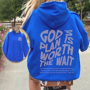 God's Plan Hoodie, Faith Over Fear Hoodie, Matching Bestie Gift, Christian Shirts, Trendy Jesus ...
