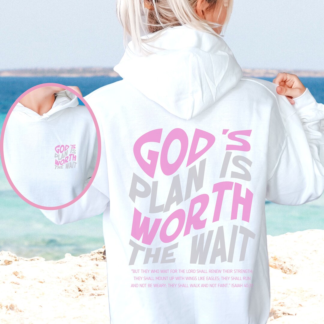 God's Plan Hoodie Faith Over Fear Hoodie Matching Bestie - Etsy