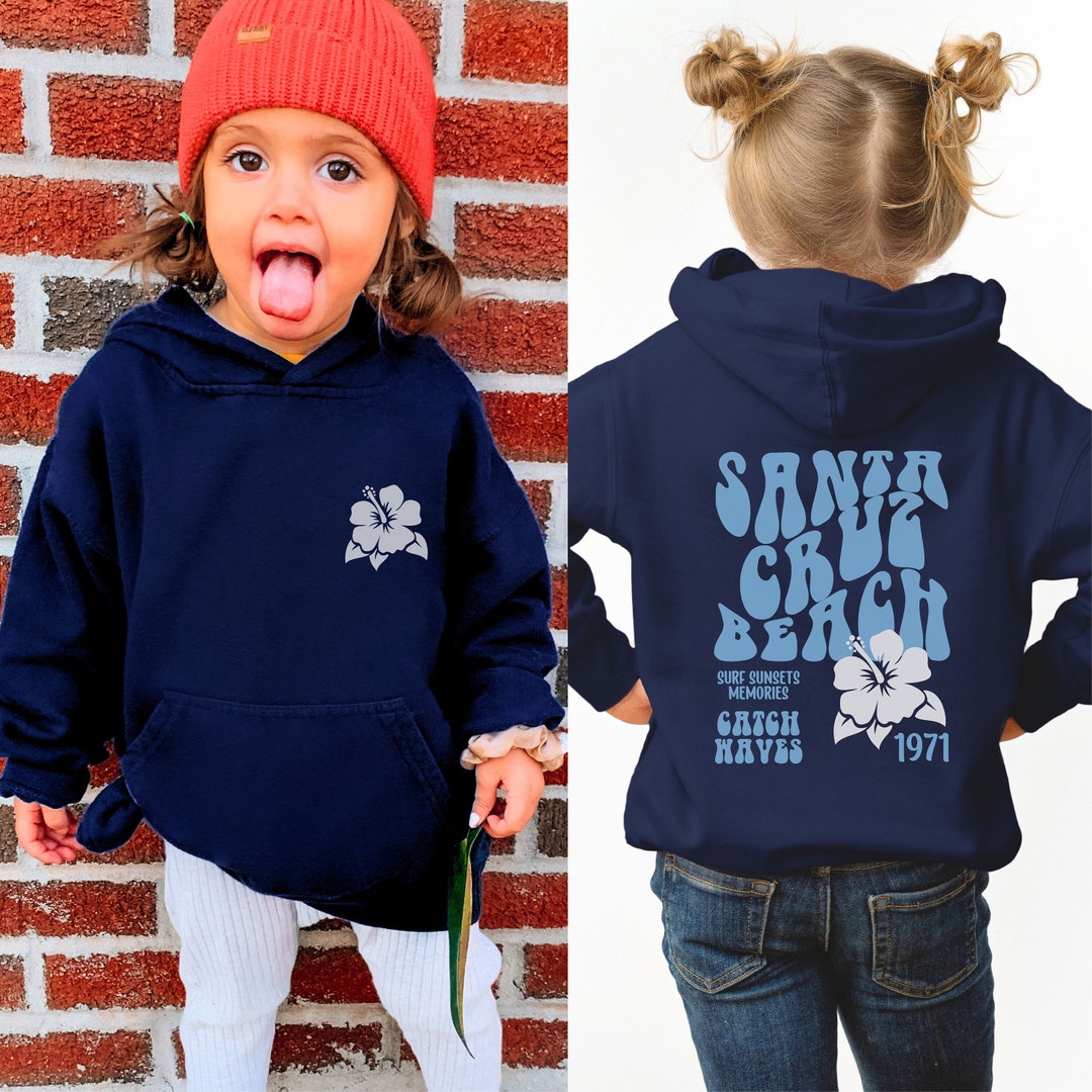 YOUTH Santa Cruz Beach Hoodie, Trendy California Sweatshirt Surf ...