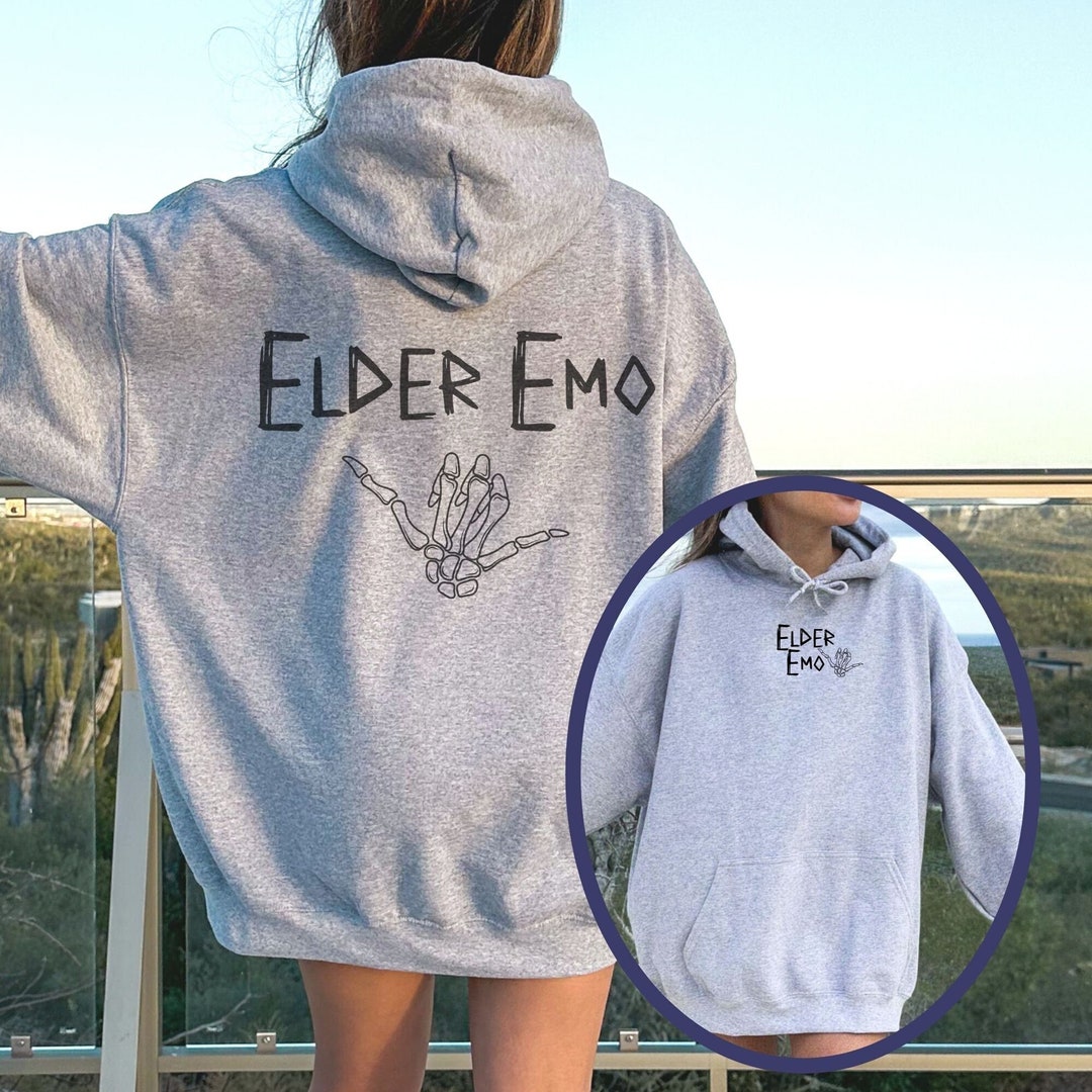 Elder Emo Hoodie, It Was Never Just a Phase, Emo Sweatshirt, Best ...