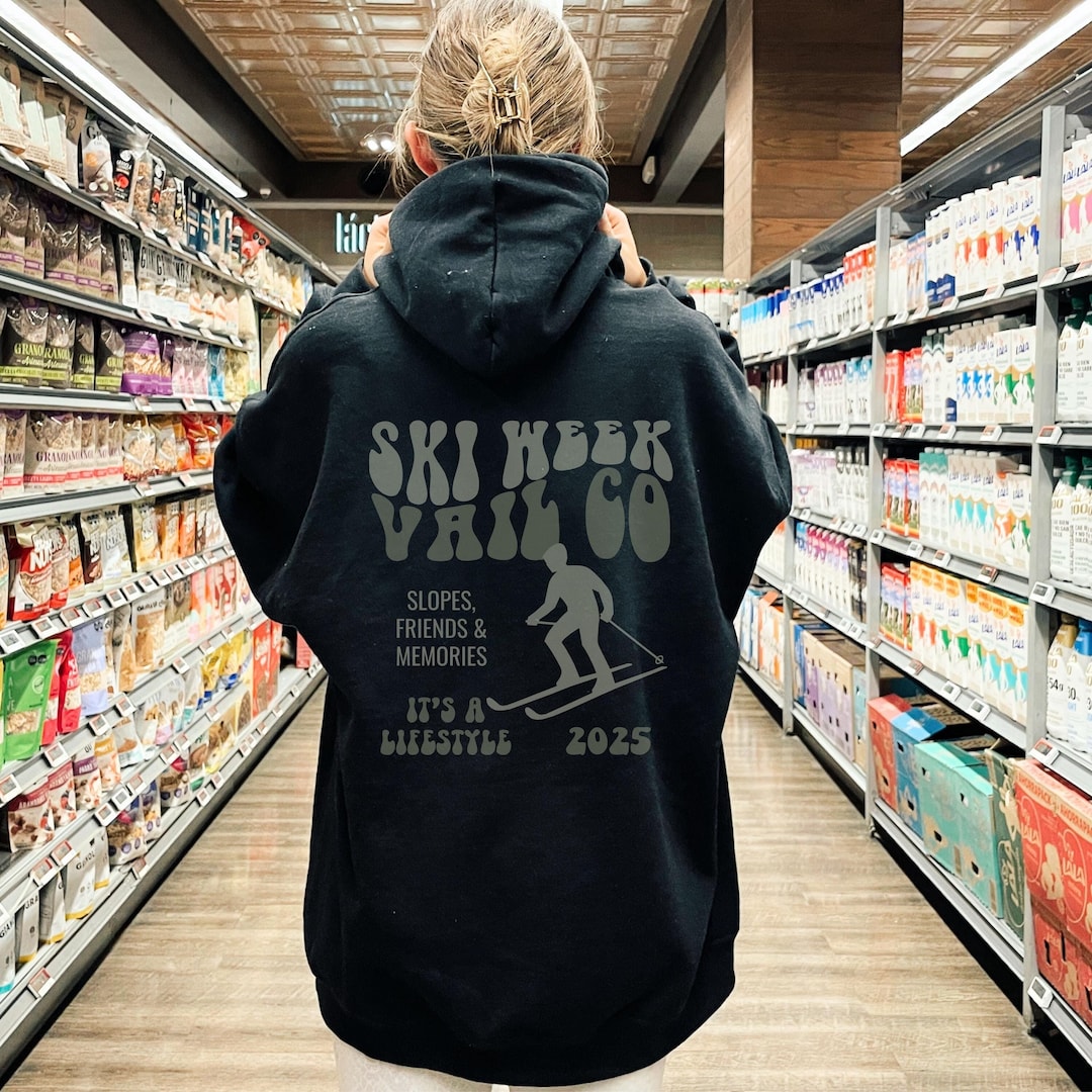 Vail Colorado Hoodie, Snow Bunny Sweatshirt, Trendy Skiing Hoodies ...