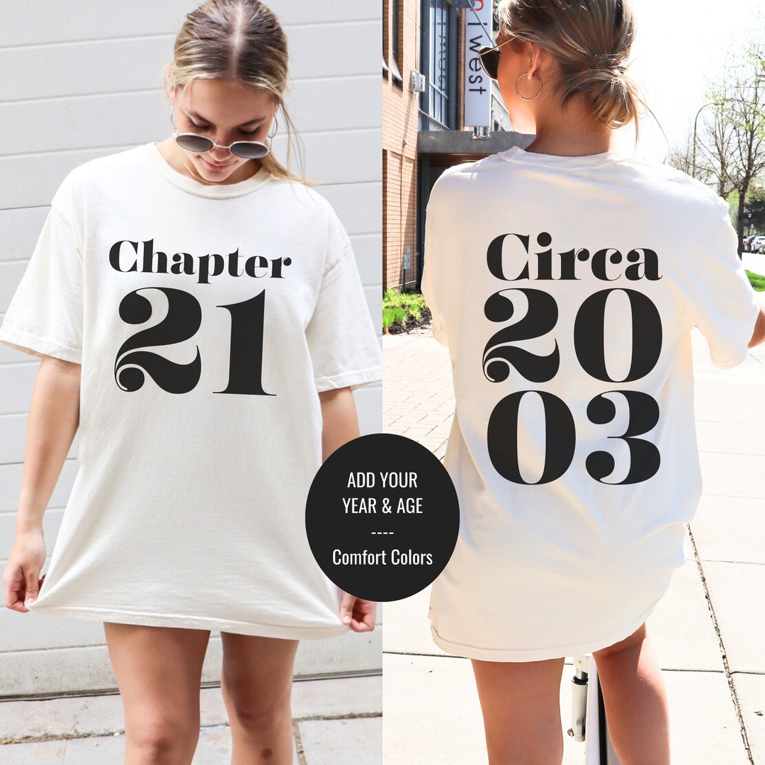 Custom 21st Birthday Shirt, Comfort Colors, 21st Birthday Gift ...