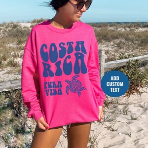 Costa Rica Sweatshirt, Family Matching Shirt, Coconut Girl, Pura Vida ...