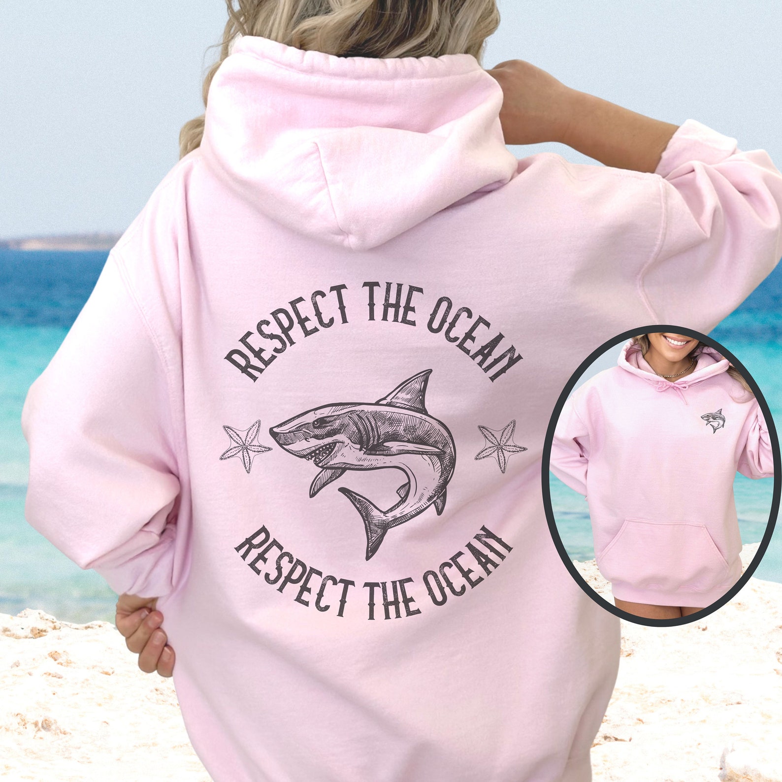 Oceancore Hoodie, Shark Hoodie, Save the Sharks, Save the Ocean, Shirt ...