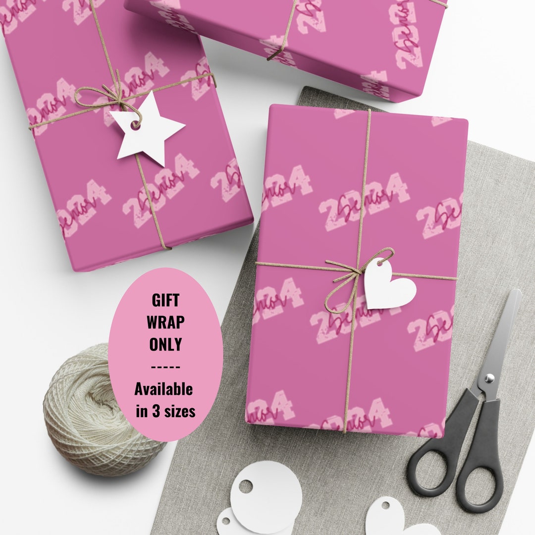 Custom Class of 24 Senior 2024 Wrapping Paper High School Personalized ...