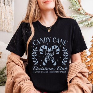 Coquette Candy Cane Social Club Shirt, Comfort Colors Retro Shirt ...