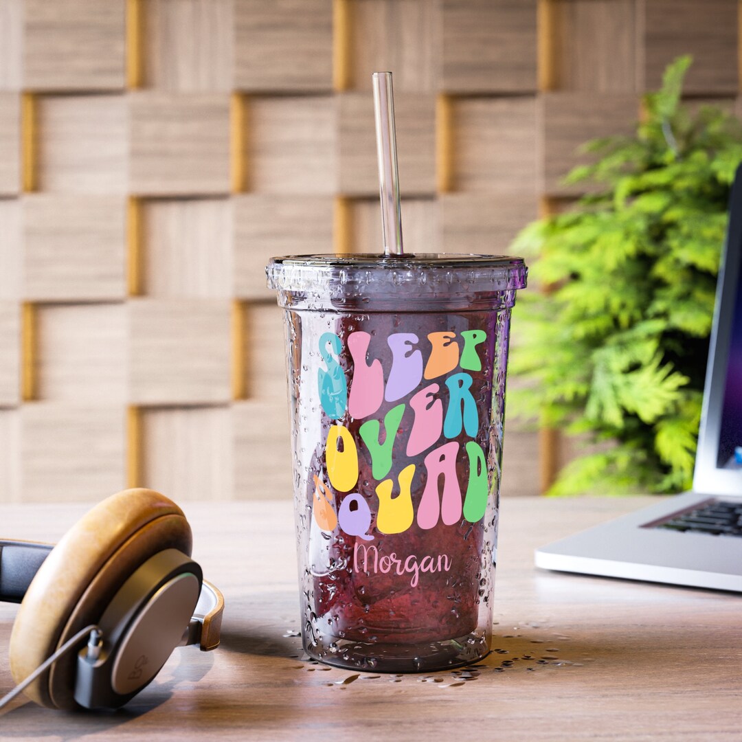 Custom Sleepover Gift for Daughter Acrylic Tumbler | Pajama Party ...