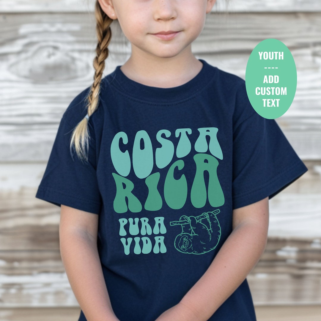 YOUTH - Costa Rica Shirt, Pura Vida Tshirt, Costa Rican Family Vacation ...