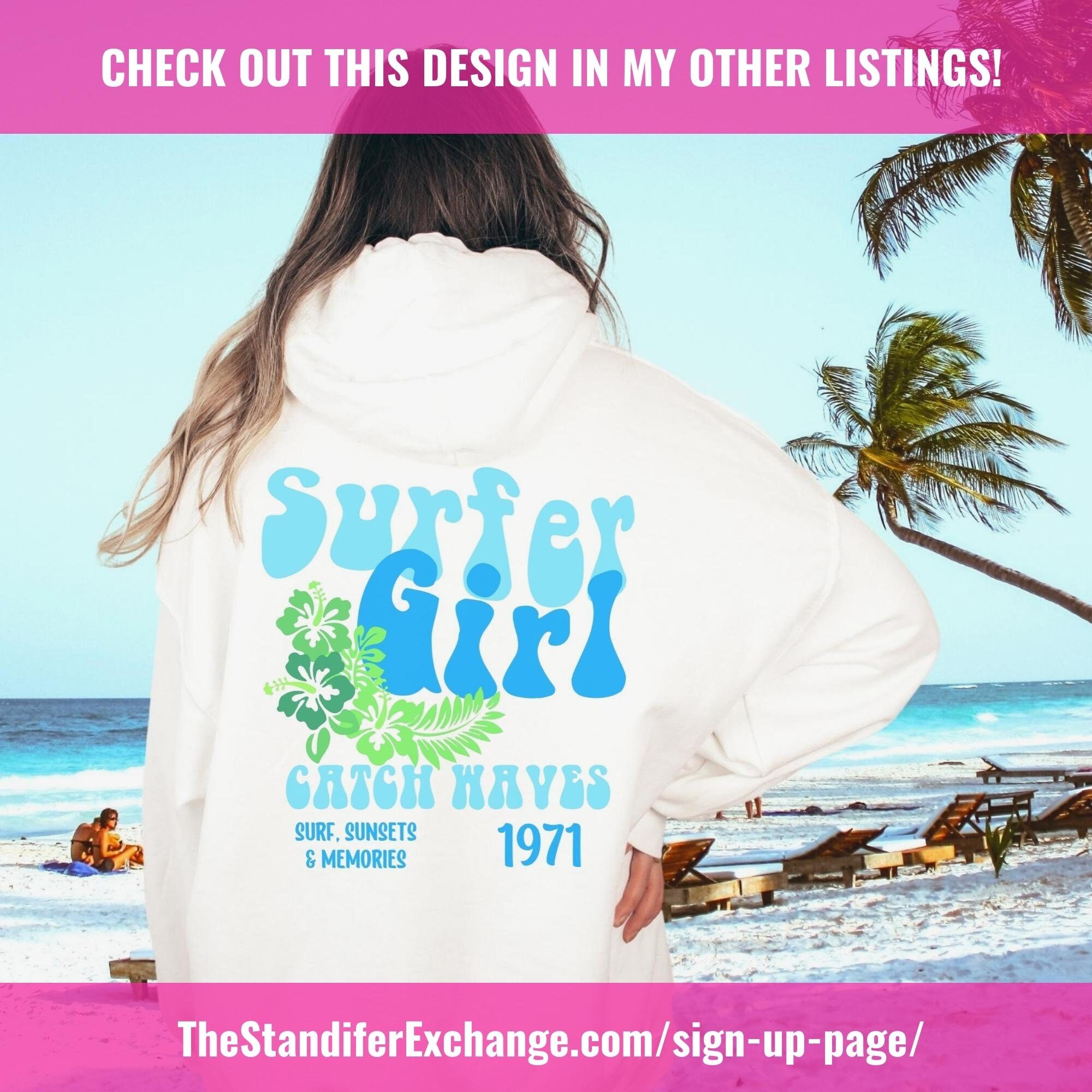 Coastal Vibes Hoodie, Surfer Girl, Beach Sweatshirt,