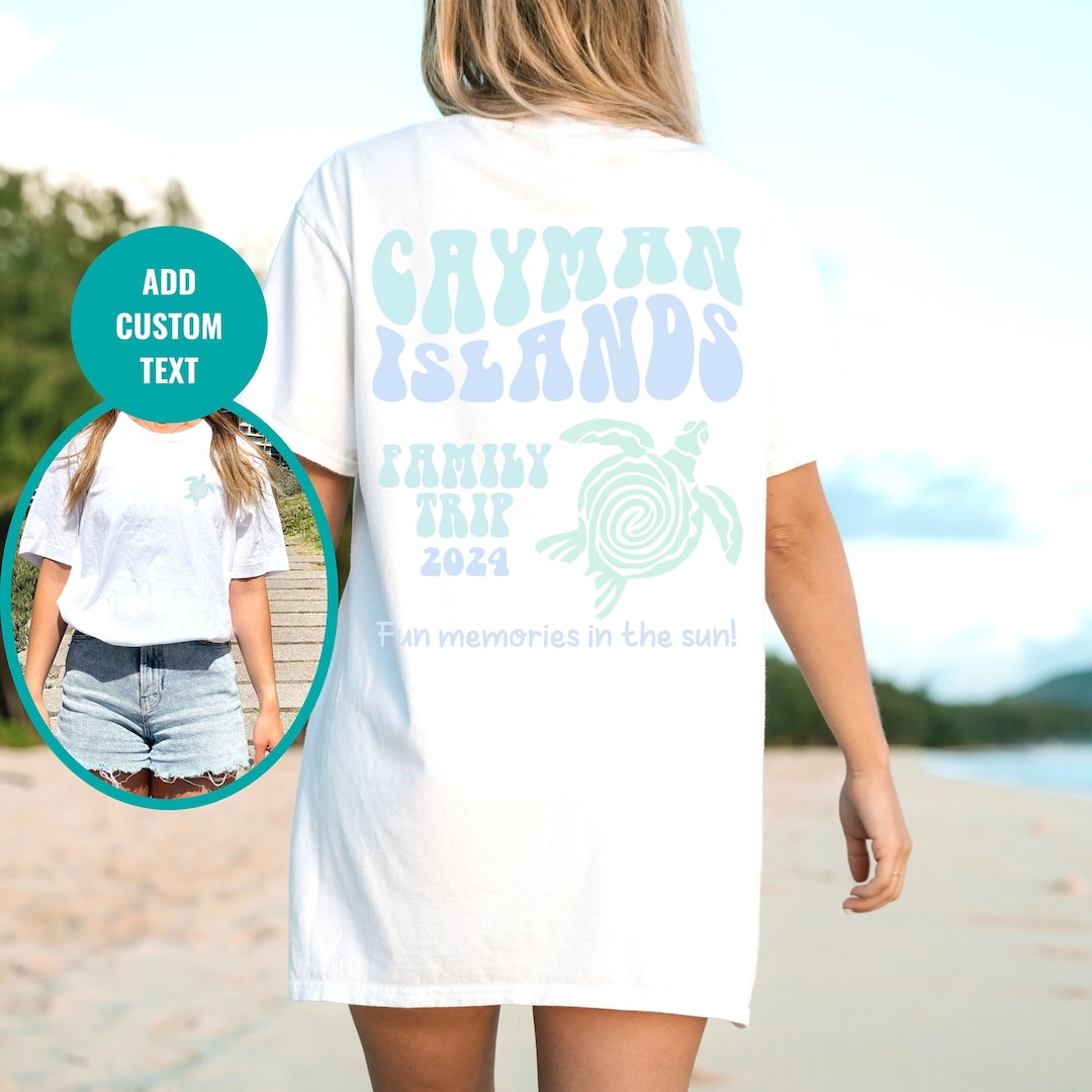 Cayman Islands Shirt Trendy Beach Tshirt Family Vacation Matching Tees ...