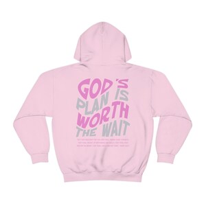 God's Plan Hoodie, Faith Over Fear Hoodie, Matching Bestie Gift, Christian Gift for Friend ...