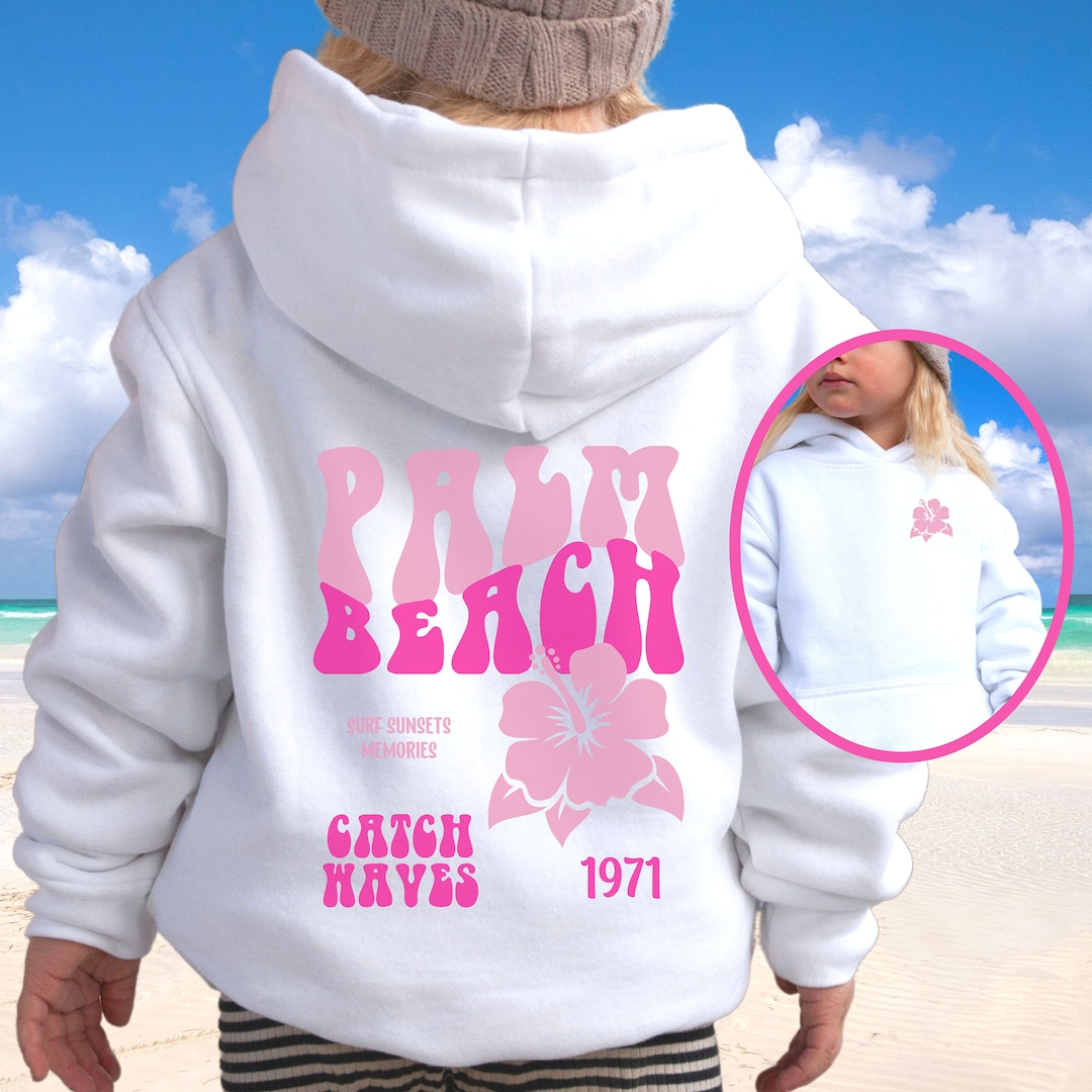YOUTH Palm Beach Hoodie, Matching Family Sweatshirt for Cruise Vacation ...