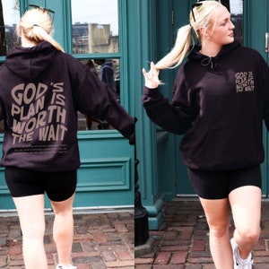God's Plan Hoodie, Faith Over Fear Hoodie, Matching Bestie Gift, Christian Shirts, Trendy Jesus ...