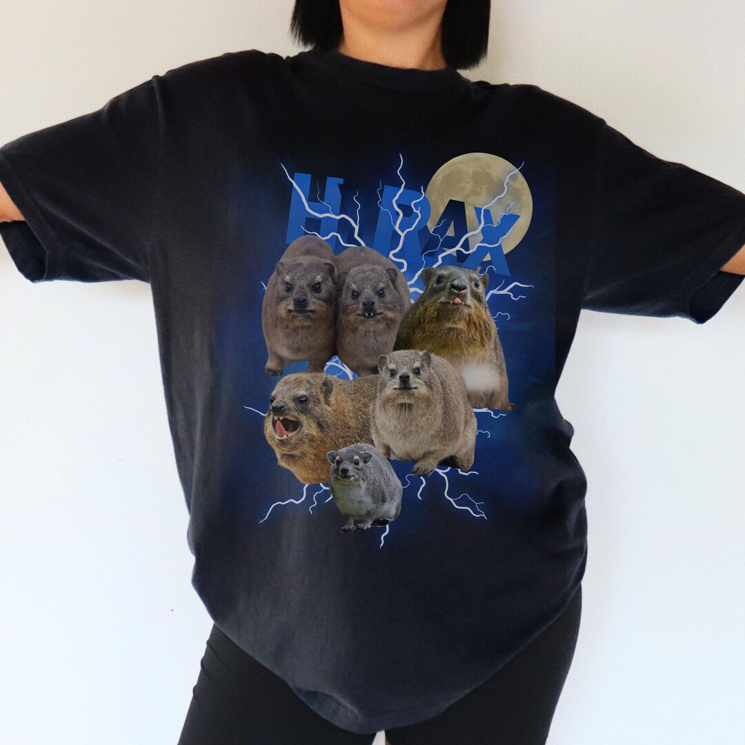 Hyrax Moon Tshirt, Funny Mens Bootleg Hip Hop Shirts, Hyrax Unisex ...