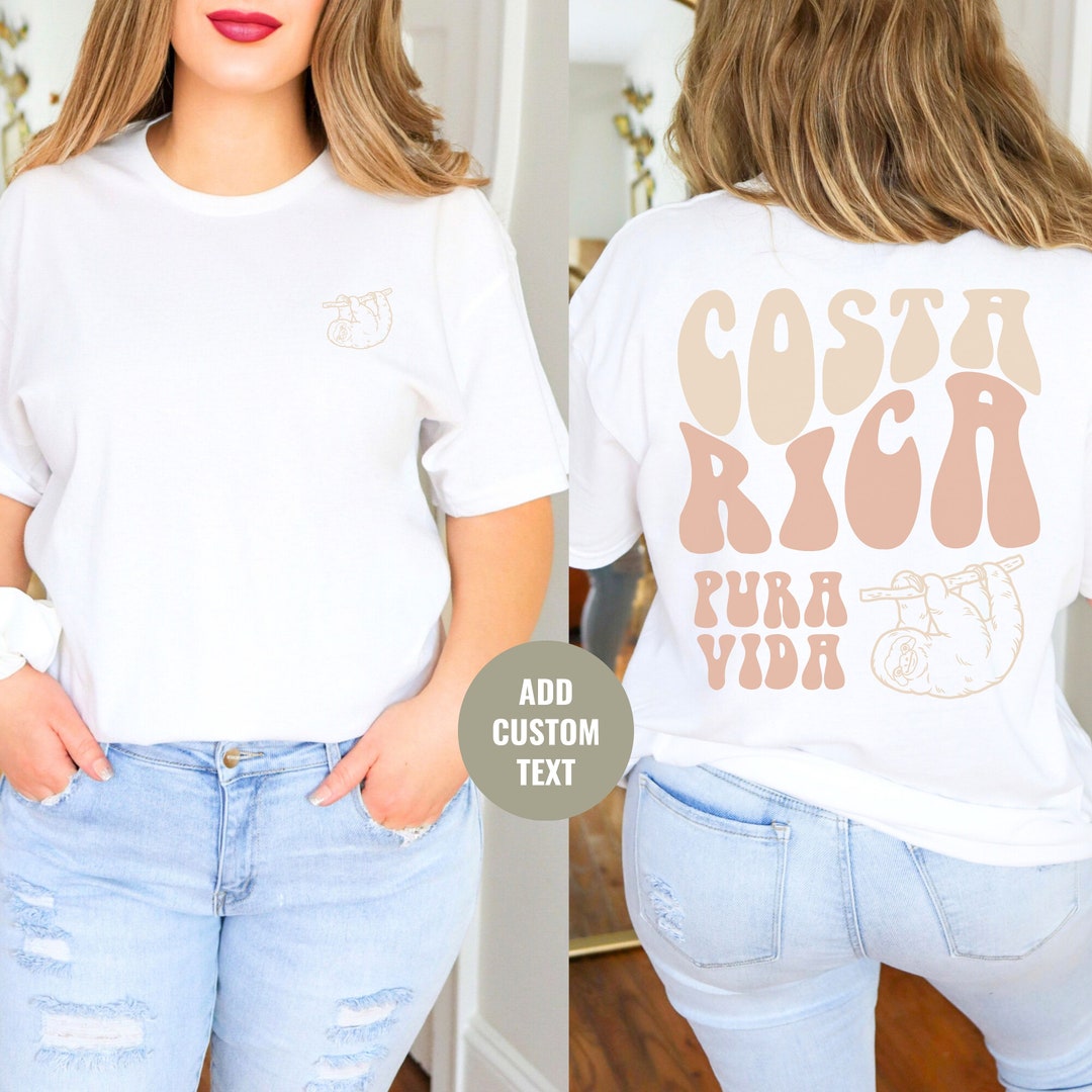 Custom Shirt, Costa Rica Shirt, Pura Vida Tshirt, Costa Rica Family ...