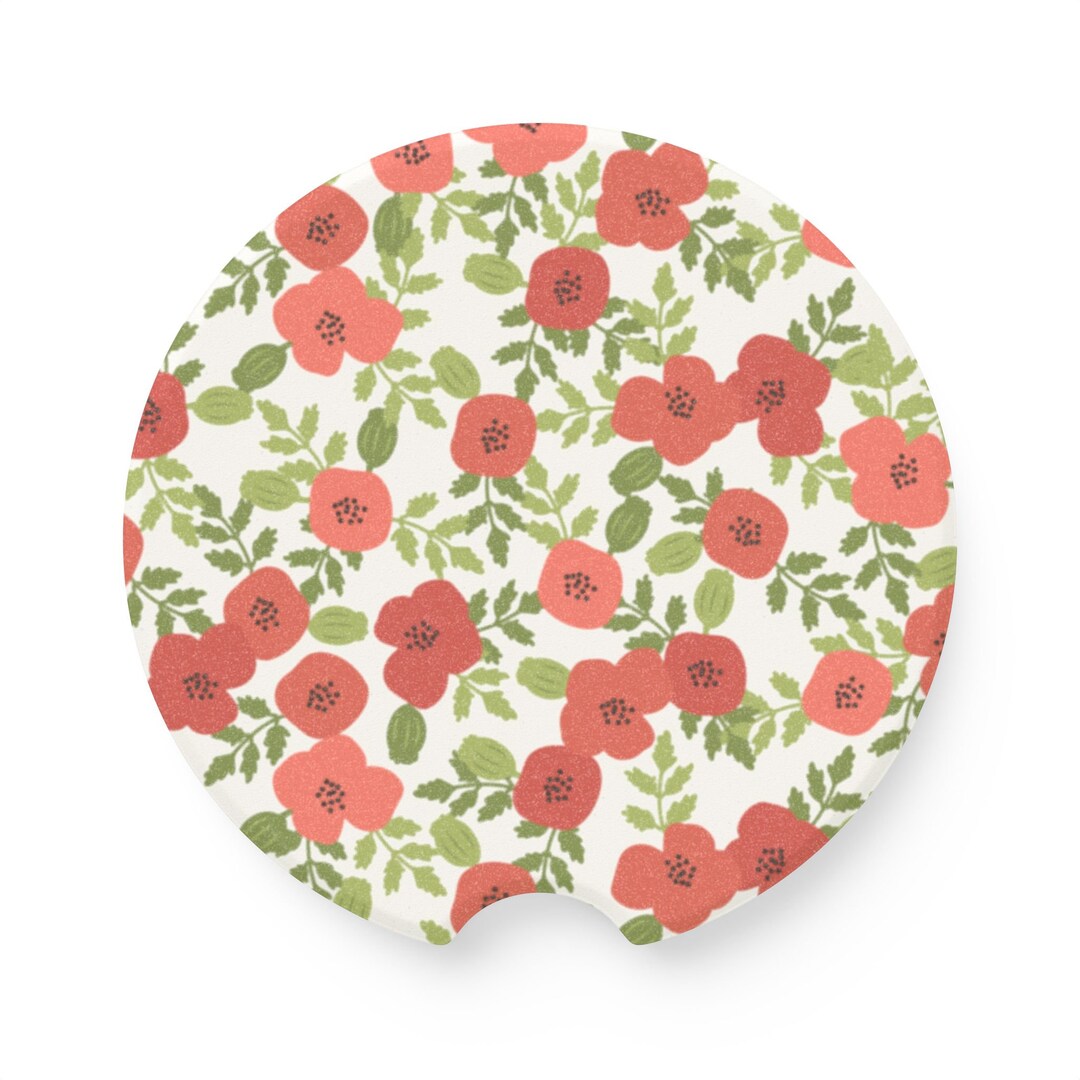 Coquette Red Poppies Pattern Teacher Office Staff New Mom Poppy ...