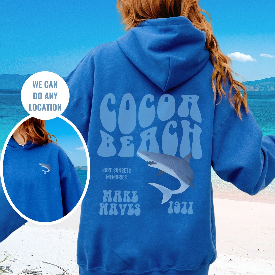 Cocoa Beach Hoodie, Ocean Beach Hoodies, Spring Break Vibes ...