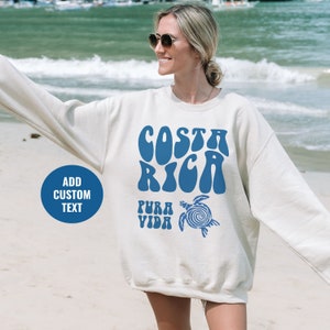 Costa Rica Sweatshirt, Family Matching Shirt, Coconut Girl, Pura Vida ...