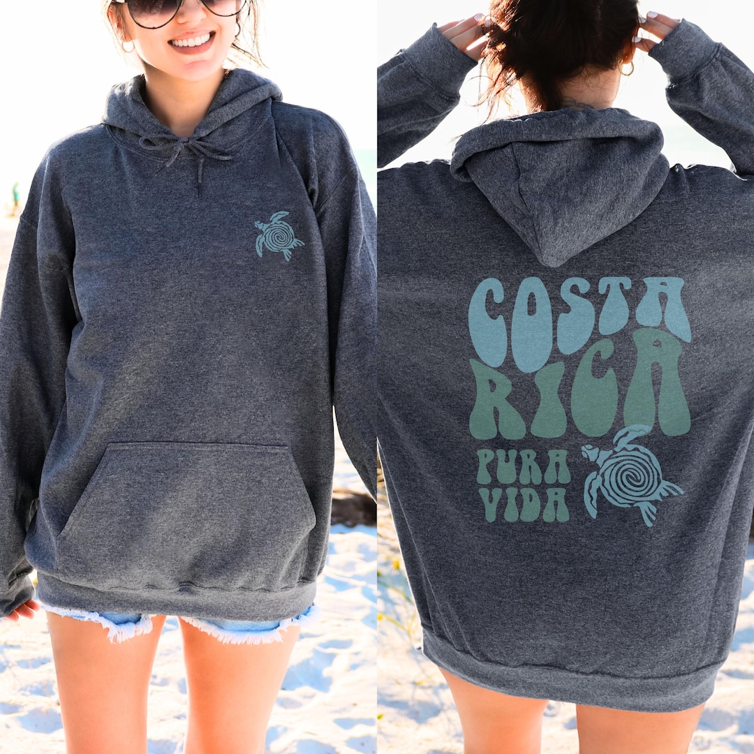 Costa Rica Hoodie, Pura Vida Sweatshirt, Island Life, Trendy Honeymoon ...