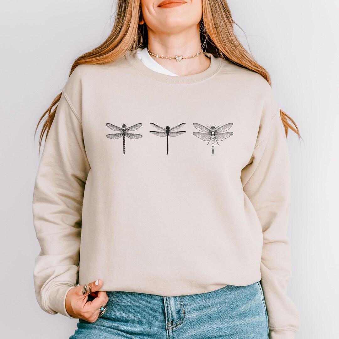 Dragonfly Dark Academia Sweater Beetle Sweatshirt Entomology ...