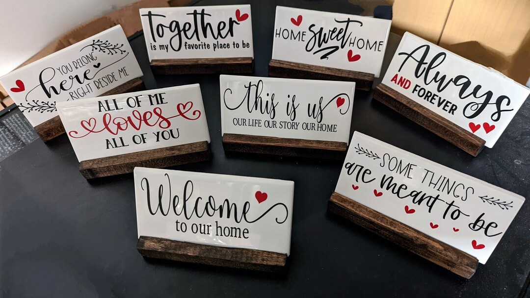 Ceramic Signs Tile Signs Romantic Decorative Farmhouse Sign Valentine ...