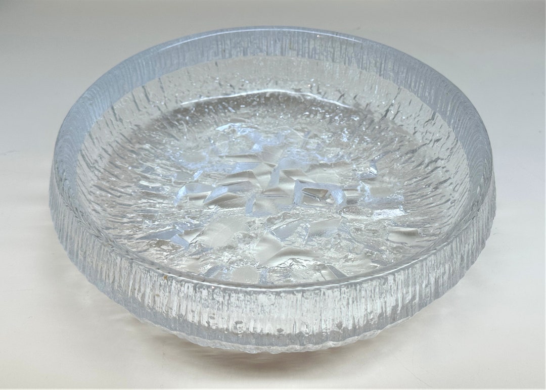 Vintage Ice Glass Bowl "lunaria" Iittala by Tapio Wirkkala 1970s - Etsy