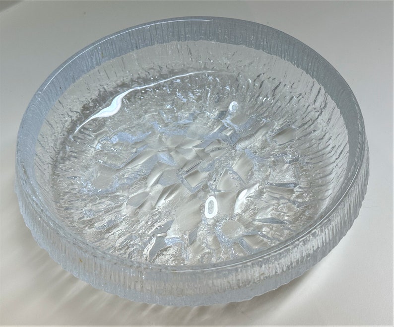 Vintage Ice Glass Bowl "lunaria" Iittala by Tapio Wirkkala 1970s - Etsy