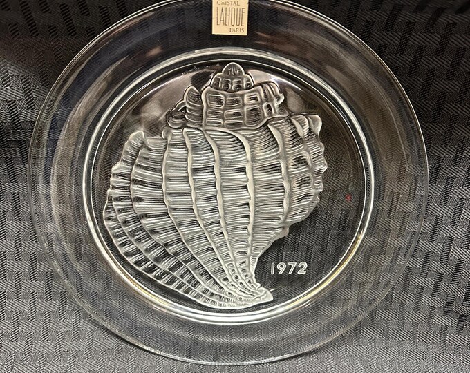 Lalique 1972 Annual Plate - Shell Coquillage - With Box - Etsy