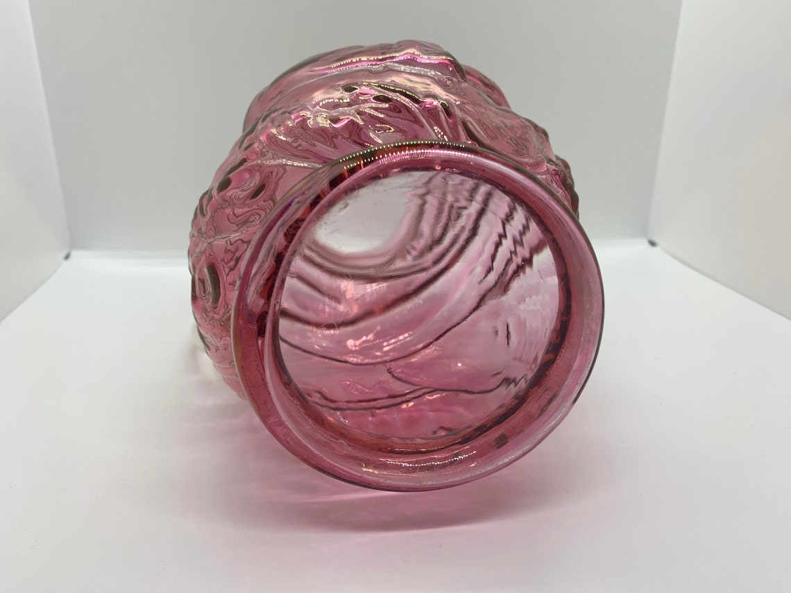 Vintage Cranberry Flash Glass Kanawha Toby Friar Tuck Pitcher | Etsy