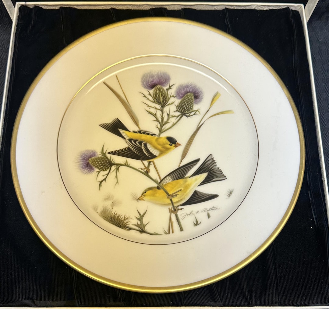 John A Ruthven Limited Edition Bird Plate 1287 Goldfinch ...