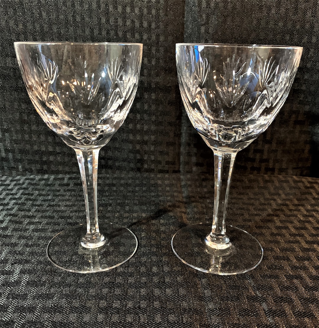 Pair of Lovely Crystal Nachtmann Wine Stems Glasses in the Bamberg ...