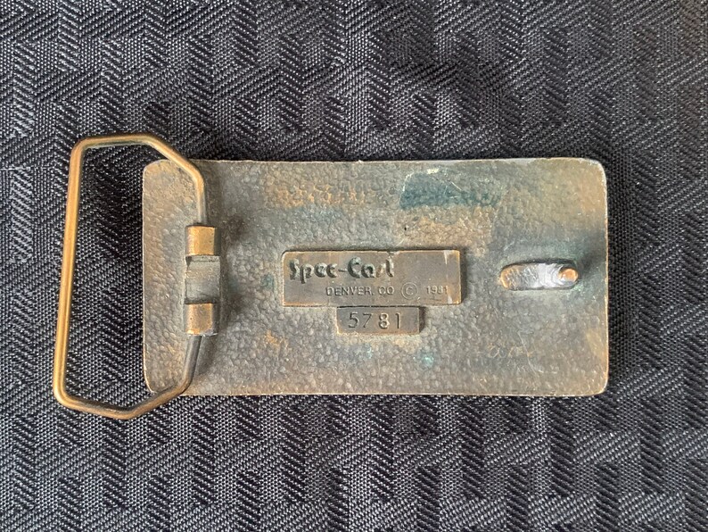 Vintage Spec Cast Belt Buckle Bronze Color NATIVE Colorado - Etsy