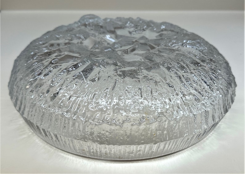 Vintage Ice Glass Bowl "lunaria" Iittala by Tapio Wirkkala 1970s - Etsy